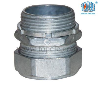 China Zinc EMT Compression Connector NPT Thread 1/2 to 2 Inch ISO Certified for sale