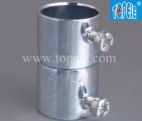 China EMT Steel Set Screw Coupling 1/2 to 4 Inch UL Approved Zinc Plated Conduit Fitting for sale