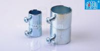 China EMT Steel Set Screw Coupling 1/2 to 4 Inch UL Approved Zinc Plated Conduit Fitting for sale