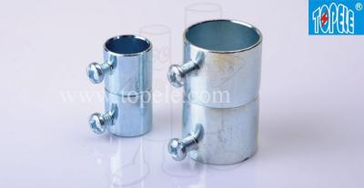 China Steel Set Screw EMT Conduit Coupling 1/2 to 4 Inch American Standard Zinc Plated for sale