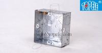 China Pre - Galvanized Steel Electrical Boxes And Covers British Standard BS Box For Switches for sale