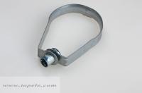 China Galvanized Steel Swivel Loop Hanger Pipe Clamp 1/2-8 Inch UL Approved UNC Metric Thread for sale