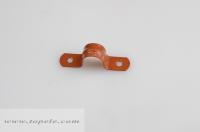 China 1/2 3/4 Inch Painted Two Hole Emt Conduit Straps For Electrical Raceway for sale