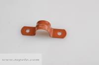 China 1/2 3/4 Inch Painted Two Hole Emt Conduit Straps For Electrical Raceway for sale