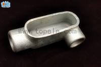China TOPELE 2 Inch Threaded Malleable Iron Conduit Body T Type with Die Cast Covers and Gaskets UL for sale