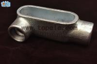 China TOPELE 2 Inch Threaded Malleable Iron Conduit Body T Type with Die Cast Covers and Gaskets UL for sale