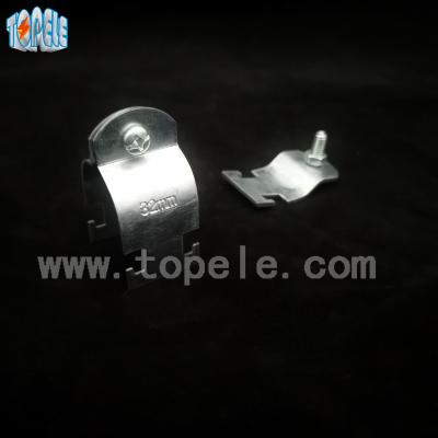 China Galvanized Steel Strut Pipe Clamp 16mm to 50mm ISO UL Compliant for Conduit Mounting for sale