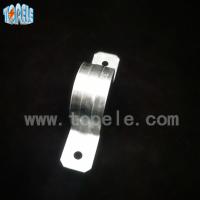 China Galvanized Steel BS4568 Two Hole Conduit Straps 20mm to 50mm EMT Straps for sale