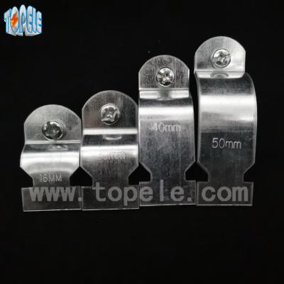 China BS4568 Electro Galvanized Steel Conduit Clip 20mm 25mm 32mm Caddy Type Conduit Hanger for sale