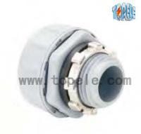 China Non Metallic Flexible Conduit Connector / PA6 Liquid Tight Straight Pipe Connector for sale