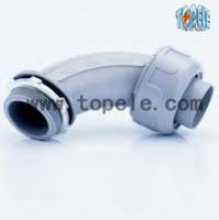 China Non Metallic Flexible Conduit Connector / PA6 Liquid Tight Straight Pipe Connector for sale