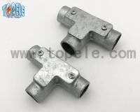China Malleable Iron BS Conduit Three Way Channel Inspection Tee Junction Box 20mm 25mm 32mm for sale
