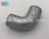 China BS4568 20mm/25mm/32mm 90 Degree Galvanized Malleable Iron Cast Solid Elbow for sale