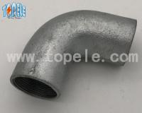 China BS4568 20mm/25mm/32mm 90 Degree Galvanized Malleable Iron Cast Solid Elbow for sale
