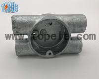 China BS4568 Twin Through Way H Malleable Iron Conduit Box 20mm 25mm 32mm for sale