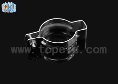 China Galvanized Steel Conduit Hanger 1/2 to 4 Inch EMT Rigid Compression Fittings with Bolt and Nut for sale