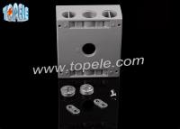 China Rectangle Aluminum Weatherproof Electrical Box 2 Gang 7 Hole 2-5/8 in Deep for sale