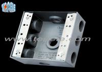 China Square Weatherproof Electrical Box 3 Hole One Gang 2 in Deep Aluminum for sale