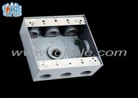 China Square Weatherproof Electrical Box 3 Hole One Gang 2 in Deep Aluminum for sale