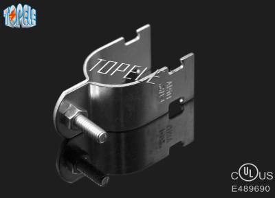 China Galvanized Steel Strut Pipe Clamps 1/2 to 4 Inch UL ISO Compliant for EMT Rigid Conduit for sale