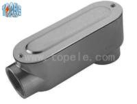 China TOPELE LB Threaded Rigid Aluminum Conduit Body 1/2-4 inch EMT Conduit Body with Cover for sale