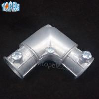China 90 Degree Electrical Conduit Fittings Zinc Inside Corner Set Screw Coupling Pull Elbow for sale