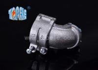 China Zinc 90 Degree Squeeze Angle Connector for Flexible Metal Conduit 3/8 to 2 Inch for sale