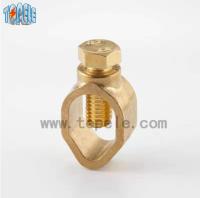 China Brass Electrical Ground Rod Clamp - 50+ Year Service Life with Copper/Brass Construction for Secure Wiring Connections for sale