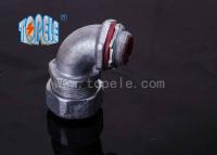 China Malleable Iron 90 Degree Liquidtight Flexible Conduit Connector 1/2 to 2 Inch for sale