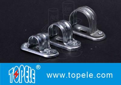 China BS4568 BS31 Carbon Steel Conduit Spacer Bar Saddle with Base - 20mm to 50mm Sizes for Electrical Installations for sale