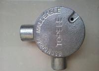 China GI BS4568 Conduit Fitting 20mm 25mm 32mm 90° Angle Circular Junction Box - Steel Electro-Galvanized for sale