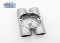 China Durable Gi Conduit Accessories BS4568 Circular Malleable Twin Through - H Way Box for sale