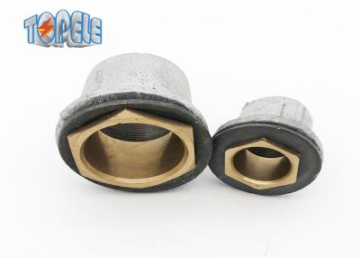 China BS Electrical Conduit Malleable Iron Flanged Coupling With Washer And Brass Bush for sale