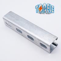 China 41x21mm & 41x41mm Galvanized Steel Strut Channel - 1.5-3.0mm Thickness, 3m Length for sale