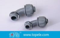 China UL PVC Non Metallic 90 Degree Liquid Tight Flexible Conduit Connector 3/8 to 2 Inch for sale