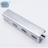 China Perforated Galvanized Steel 41x41 Unistrut Slotted Channel 12-18 Gauge for sale