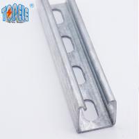 China Perforated Galvanized Steel 41x41 Unistrut Slotted Channel 12-18 Gauge for sale