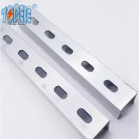 China Perforated Galvanized Steel 41x41 Unistrut Slotted Channel 12-18 Gauge for sale