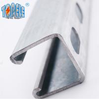 China Perforated Galvanized Steel 41x41 Unistrut Slotted Channel 12-18 Gauge for sale