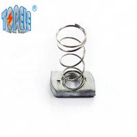 China Pre Galvanized Steel M6 Long Spring Channel Nut 34.5mm Length 19mm Width for sale