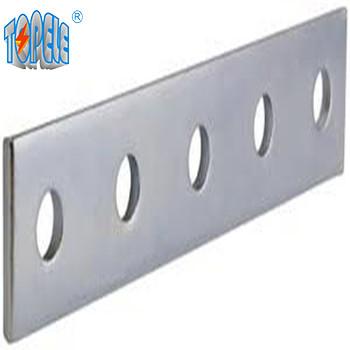 China 5 Hole Splice Plate Carbon Steel Unistrut Channel C Channel 40mm Width 6.35mm Thick for sale
