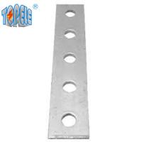 China 5 Hole Splice Plate Carbon Steel Unistrut Channel C Channel 40mm Width 6.35mm Thick for sale