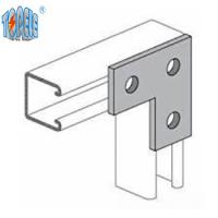 China Perforated 3 Hole Flat Angle Plate Galvanized Unistrut Channel for sale
