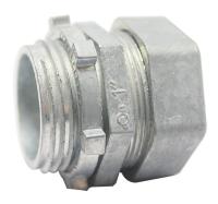 China Compression Type EMT Connector Zinc 1/2 to 2 Inch UL Listed Conduit Fittings for sale