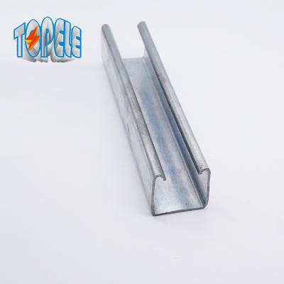 China Hot Dipped Galvanized Profile Unistrut C Channel 41 * 41 / 41 * 21 for sale