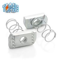 China Zinc Plated Steel M6 M8 M10 M12 Unistrut Channel Long Spring Nut for sale