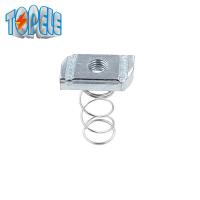 China M12 Steel Galvanized Long Spring Channel Nut for Strut Systems Size M6 to M12 for sale