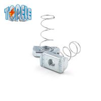 China M12 Steel Galvanized Long Spring Channel Nut for Strut Systems Size M6 to M12 for sale