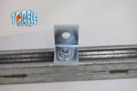 China 2 Hole End Angle 3mm Unistrut Channel Connectors for sale