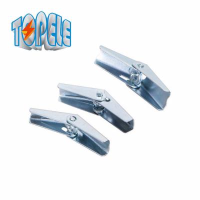 China Galvanized Carbon Steel 3/16 Inch Spring Toggle Bolt Wings Anchor for Sheet Metal for sale
